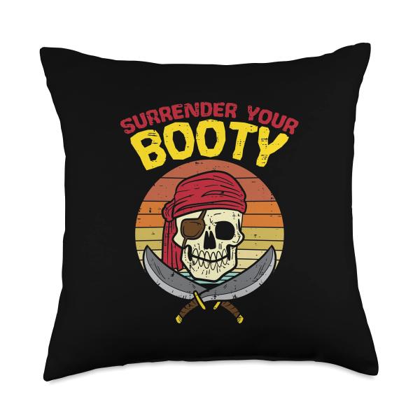 ・Grab this Pirate Surrender Your Booty Sunset design as an easy, lazy, last minute idea for Halloween for men women boys...