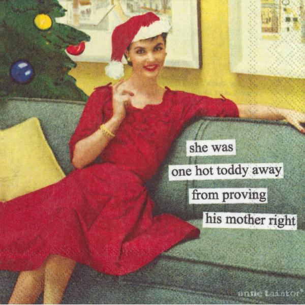 ・ANNE TAINTOR 3-PLY PAPER NAPKINS: 20-Count package of premium paper cocktail napkins; humorous napkins get the conversa...