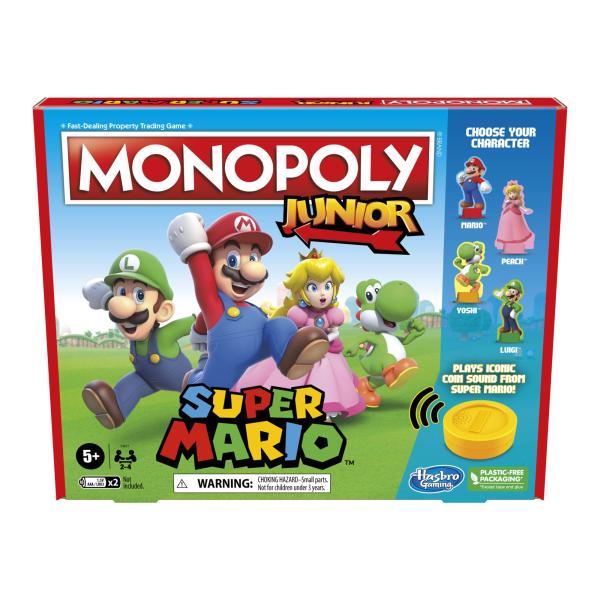 ・MONOPOLY JUNIOR GAME FOR KIDS: In this Monopoly Junior board game kids can imagine exploring the Mushroom Kingdom with ...