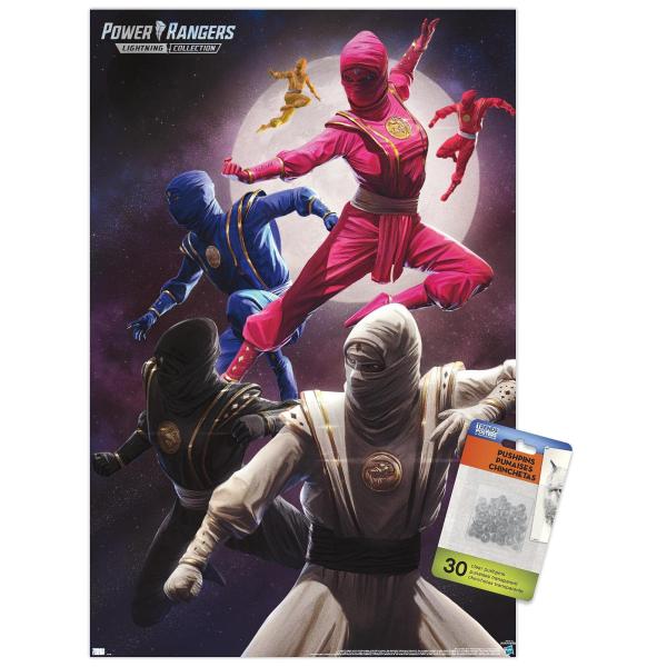 ・THIS TRENDS POWER RANGERS - NINJA WALL POSTER uses high-resolution artwork and is printed on PhotoArt Gloss Poster Pape...
