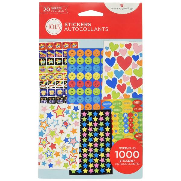 ・20 individual sticker sheets, 1,013 total individual stickers・Stickers come in assorted shapes and sizes・6 unique stick...