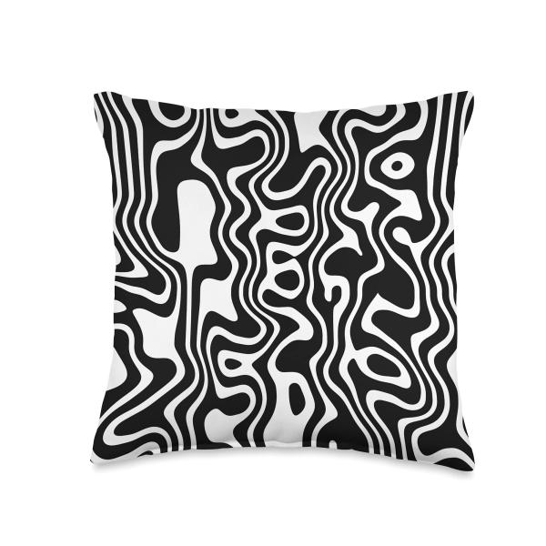 ・Black White Hypnotic Swirl Abstract Art Design Pattern - Unique Modern Retro Vintage Style for women and girls / men an...