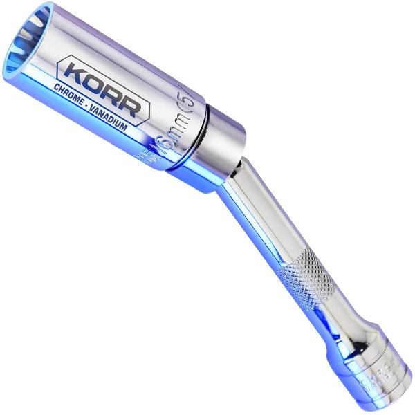 ・5/8-inch magnetic spark plug socket is made from superior quality chrome-vanadium alloy steel and heat treated for addi...