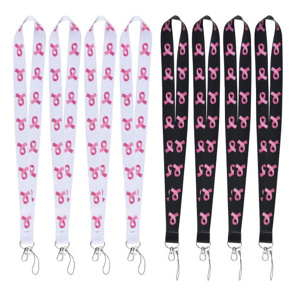・PACKAGE CONTAINS -- Package contains 8 pcs breast cancer awareness lanyards in 2 different colors, which are approx 18....