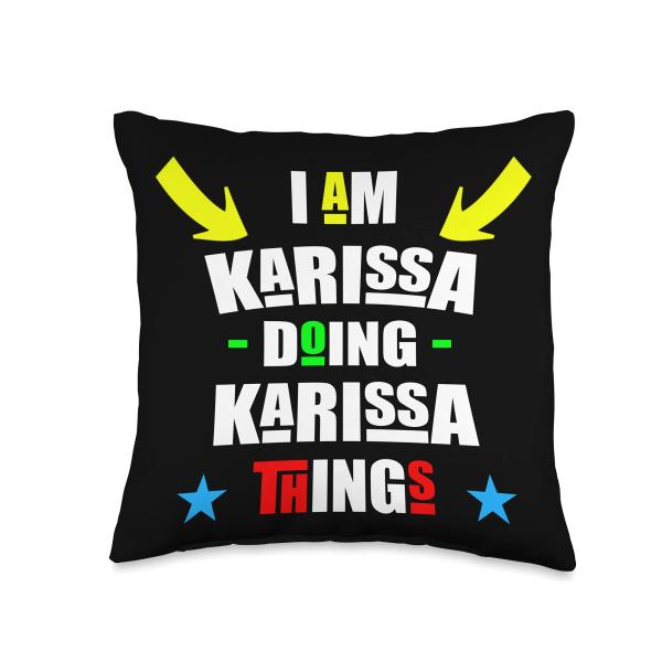 ・Fun ＆ Popular Trendy I'm Karissa Doing Karissa Things personalized named tee. Meme funny gift for men, women, kids. Gif...