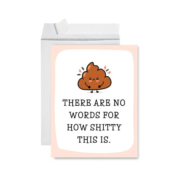 ・8.5 x 11-INCH JUMBO SIZED CARD: Sold as 1 fold-over jumbo card with envelope. Send big well-wishes with this 8.5" X 11"...