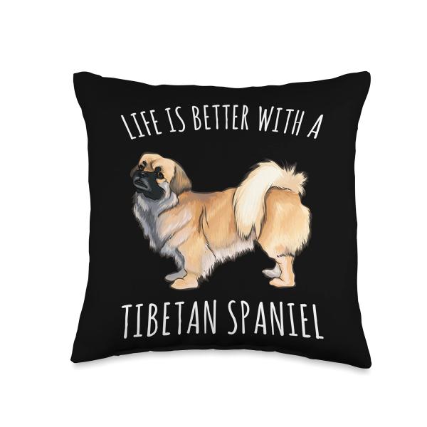・Are You A Crazy Dog Lover? This Tibetan Spaniel Item Is For You.・Great For Friends And Family.・100% spun-polyester fabr...
