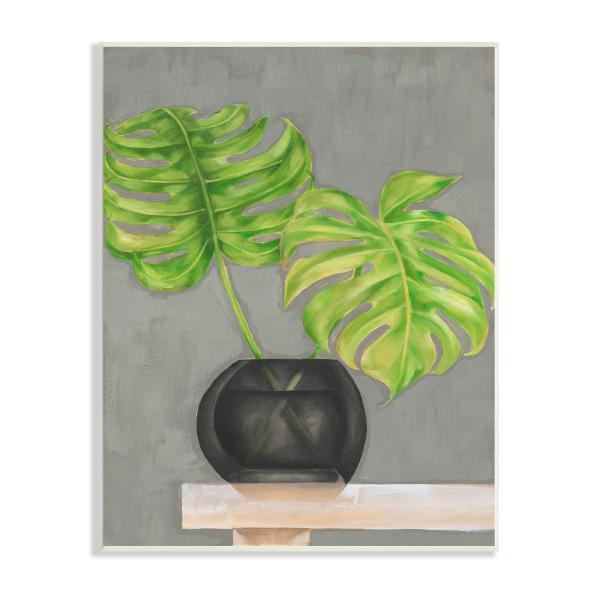 ・Stupell Industries（米国）のボタニカルインテリアプレート（約25×38cm）。<br>・Jennifer Goldberger デザインのグリーンモンステラ＆ヤシのペア静物画。<br>・卓上置き・...