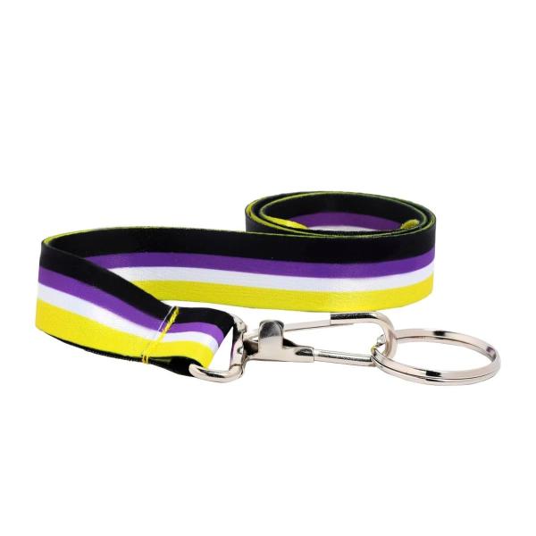 ・NON-BINARY AWARENESS LANYARDS: This pack of 2 Non-Binary Pride Lanyards are perfect for bringing awareness to the gay p...