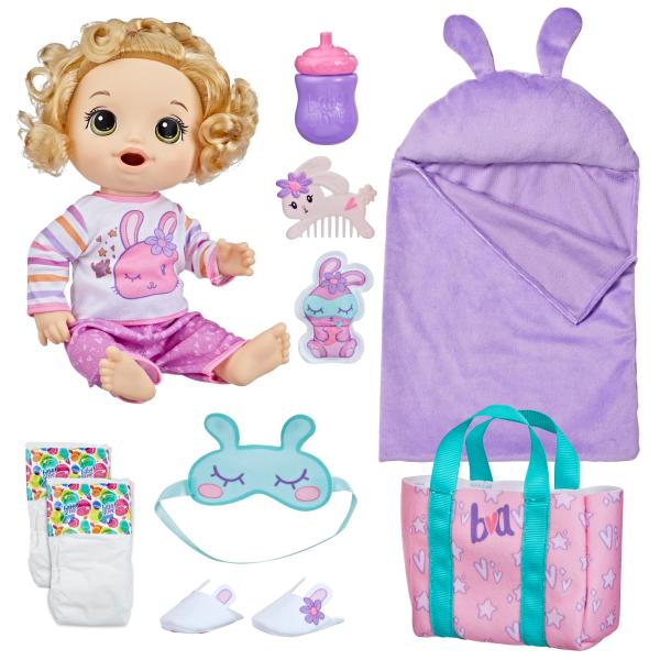 ・SLEEPOVER-THEMED NURTURING DOLL: With Baby Alive Bunny Sleepover Baby, kids can have a pretend slumber party with this ...