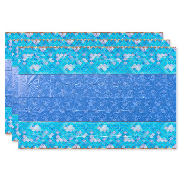 ・3 plastic table cover・All 3 table covers measure 54" x 84" (94.5 sq ft total for all 3)・Suitable for indoor and outdoor...