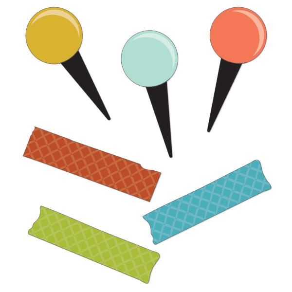 ・教室の装飾:Carson Dellosa's Let's Explore Pin ＆ Tape Mini Cutoutsは、ヴィンテージ装飾、旅行をテーマにした教室の装飾などに最適です。・【多用途】カットアウトはクラフトプロジェクト、ゲー...