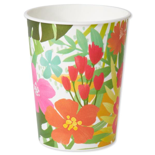 ・8 reusable plastic cups・Holds 16 oz.・Dishwasher safe- top rack only, BPA-free, and Made in the USA・Topical plastic part...