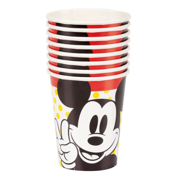 ・CHARMING DESIGN: These Disney Mickey Mouse Paper Cups feature a vibrant and colorful design, perfect for adding a touch...