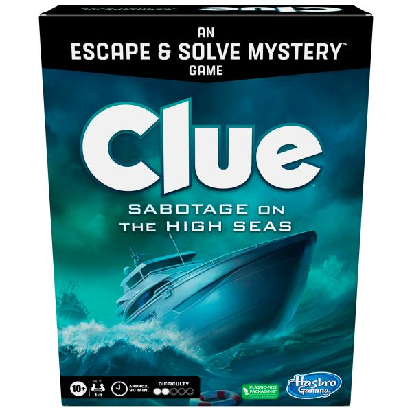 ・ESCAPE AND SOLVE MYSTERY GAME: Clue Sabotage on the High Seas offers the intrigue of the classic murder mystery game, C...