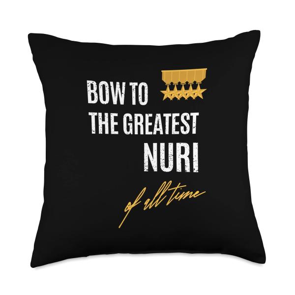・Custom design with funny saying and first given name for boys・Personalized gift for Nuri・100% spun-polyester fabric・Dou...