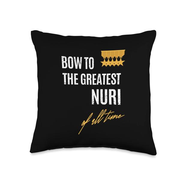 ・Custom design with funny saying and first given name for boys・Personalized gift for Nuri・100% spun-polyester fabric・Dou...