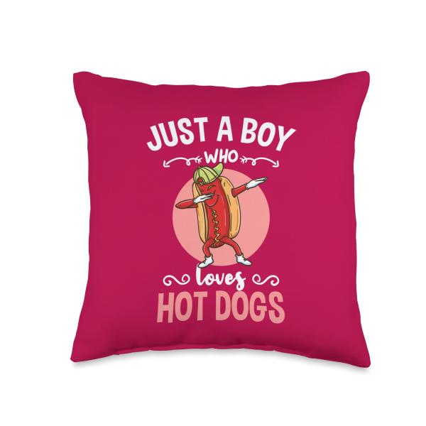 ・Just A Boy Who Loves Hot Dogs・100% spun-polyester fabric・Double-sided print・Filled with 100% polyester and sewn closed・...