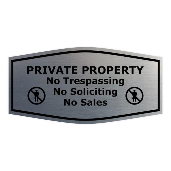 ・「Fancy Private Property No Trespassing No Soliciting No Sales」自宅、オフィス、ビジネス、ショップ用のサイン。・寸法:高さ3インチ x 幅6インチ・プレミアムレーザー彫刻プラスチ...