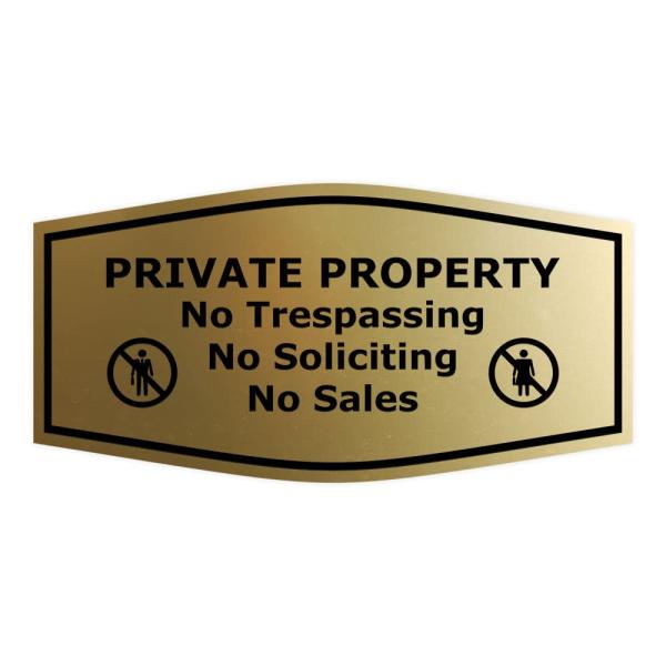 ・「Fancy Private Property No Trespassing No Soliciting No Sales」自宅、オフィス、ビジネス、ショップ用のサイン。・寸法:高さ3.5インチ x 幅7インチ・プレミアムレーザー彫刻プラ...