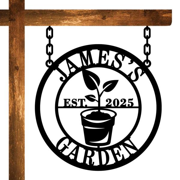 ・Personalized Garden Decoration: Personalized garden metal sign add a unique touch that will make your house the star of...