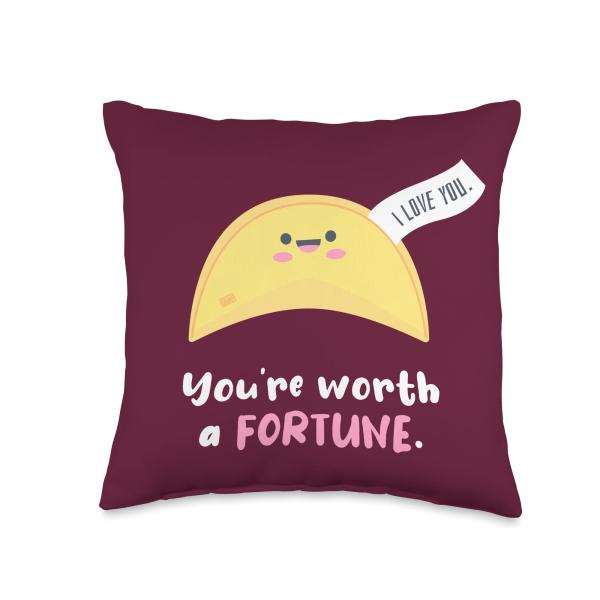 ・Includes a cute and sarcastic fortune cookie saying "I love you." and a hidden message Japanese wordplay YOU'RE WORTH A...
