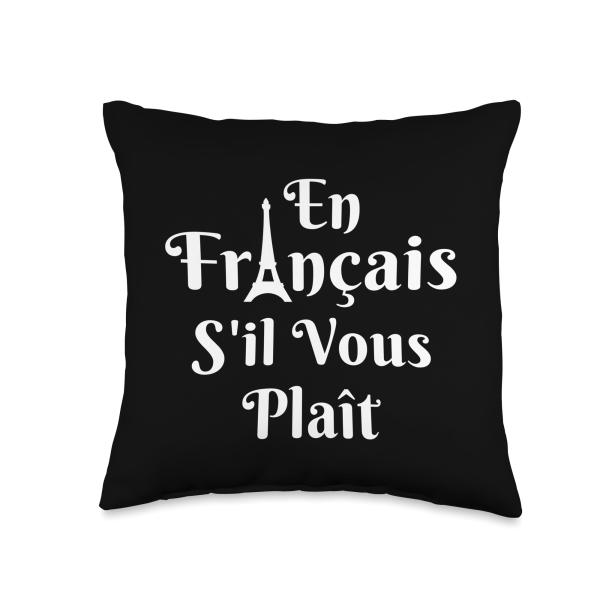 ・Speak in French Please, En Francais SVP cute French quote makes an awesome Christmas or birthday present for French tea...