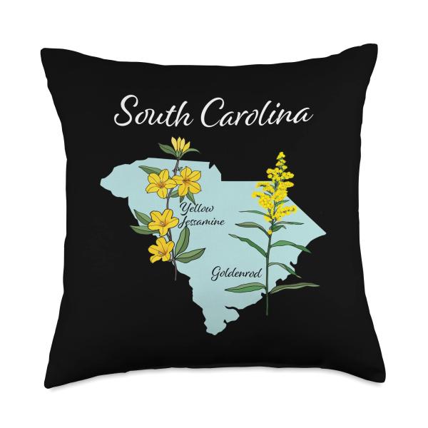 ・This design features the state shape of South Carolina along with the state flower, the Yellow Jessamine.・Show off your...