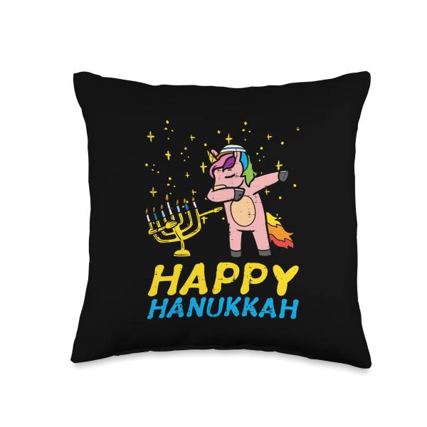 ・Grab this funny Happy Hanukkah Dab Menorah Unicorn design as a Hanukkah gift for your jewish friend or family! Spin you...