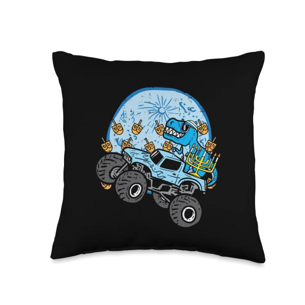 ・Grab this funny Jewish Trex Dino Monster Truck design as a Hanukkah gift for your jewish son or nephew! Spin your dreid...
