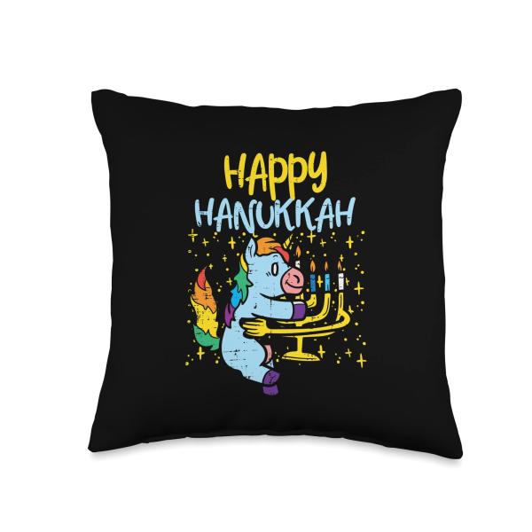 ・Grab this funny Happy Hanukkah Menorah Unicorn Hug design as a Hanukkah gift for your jewish friend or family! Spin you...