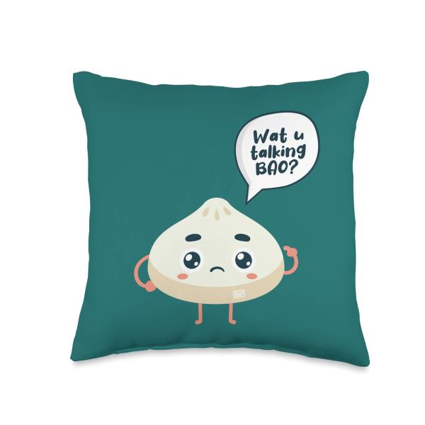 ・Includes a confused questioning Chinese siopao dimsum bun saying WAT U TALKING BAO? Do you sometimes question the Asian...