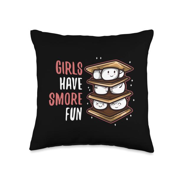・Delicious chocolate with cookies and marshmallow design - Girls have Smore fun・Delicious Smore design for ladies with s...