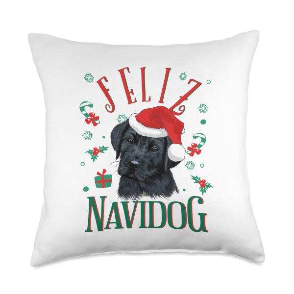 ・Feliz Navidog to you and your cute black labrador retriever dog wearing christmas hat! Funny ugly christmas design for ...