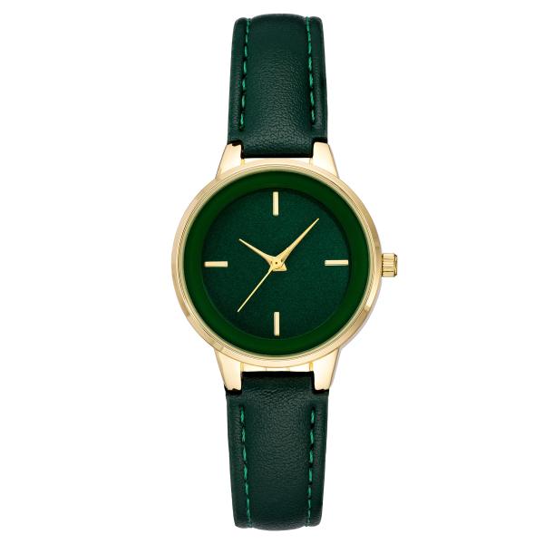 ・STYLE: Understated and elegant, this watch adds style to any outfit; 30mm case; band length 8.5 inches・MATERIAL: Green ...