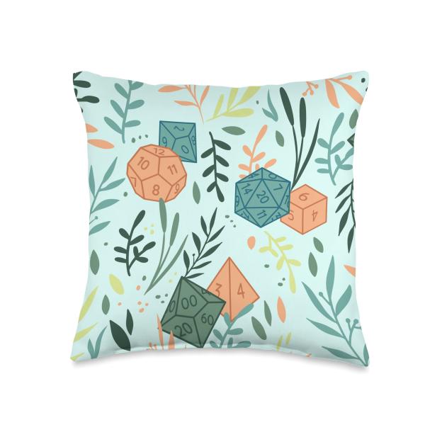 ・This polyhedral dice pattern features percentile, d4, d10 and d20 dice.・Design featuring floral patterns with tabletop ...