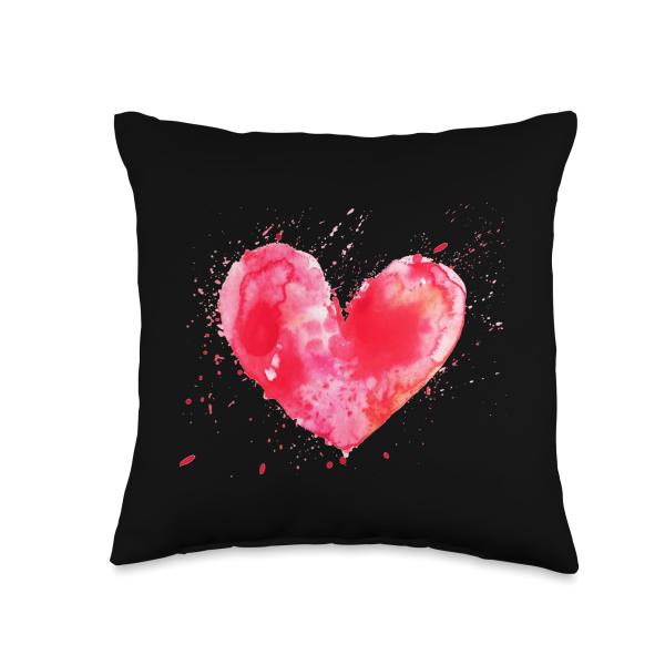 ・This watercolor Splashed heart graphic makes the perfect gift for Valentines' day, birthday, Christmas, or just as an I...