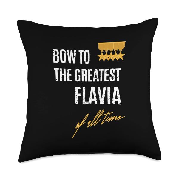 ・Custom design with funny saying and first given name for girls・Personalized gift for Flavia・100% spun-polyester fabric・...