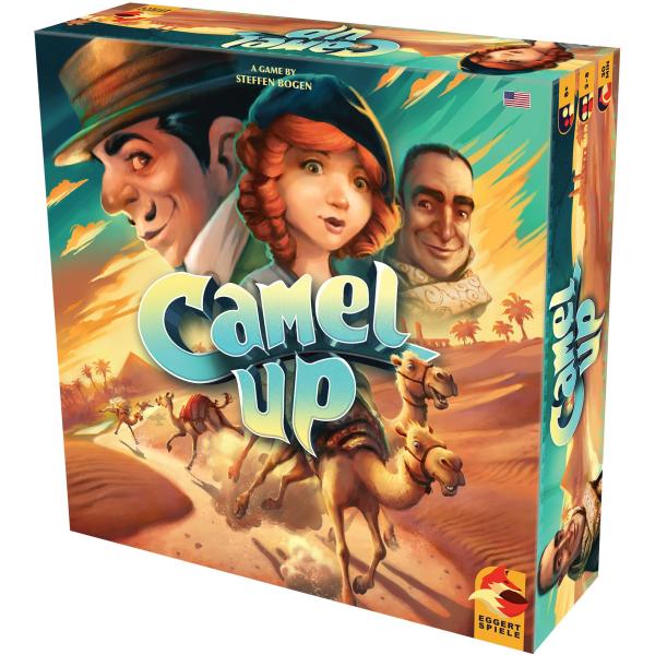 ・EXCITING CAMEL RACING GAME: Up to eight players bet on five quirky camels, each racing around the pyramid in this hilar...