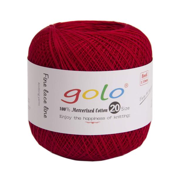 ・【Quality material】：The golo crochet line is made of 100% long-staple cotton. It has a bright color and long-lasting qua...