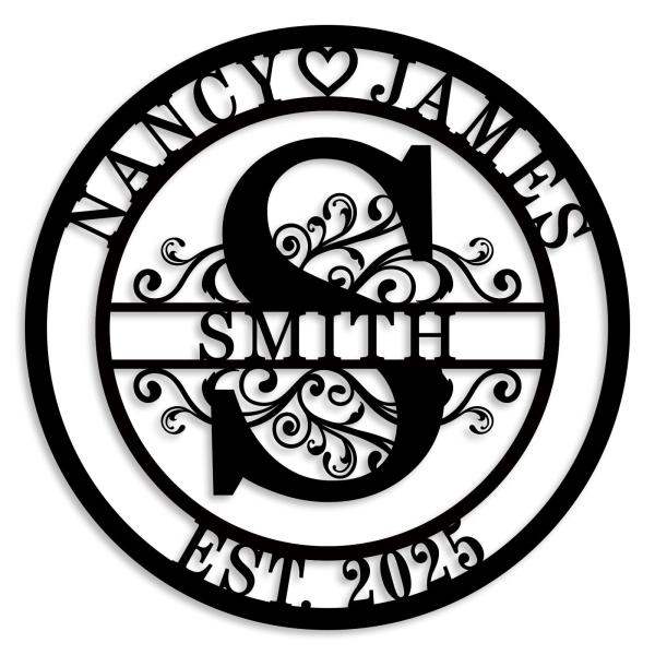 ・Rustic Charm to Your Home: This personalized name sign is handcrafted by metal artisans to create the perfect home deco...