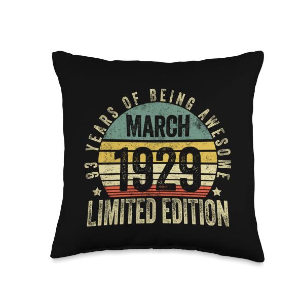 ・Perfect Gift Idea for Men, Women - Vintage March 1929 Limited Edition Birthday Outfit. Funny present for parents turnin...