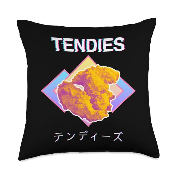 ・Vaporwave Aesthetic design. Great shirt with chicken tenders graphics and Japanese kataka script that says tendies. Per...