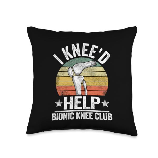 ・A funny vintage knee replacement surgery recovery design with "I Knee'd Help Bionic Knee Club" quote for any people who...