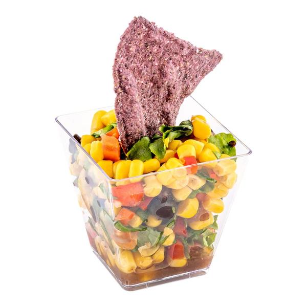 ・STYLISH SQUARE DESIGN: Elegantly display your treats! Featuring a sleek square design, these appetizer cups stylishly u...