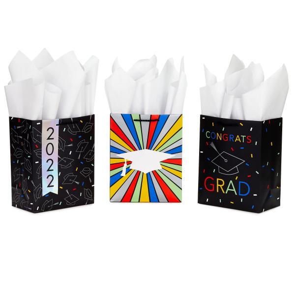 ・SIZE: Medium gift bags each measure approximately 7.7" wide by 9.6" high by 4.3" deep; Perfect for holding candles, fig...