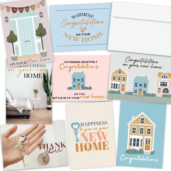 ・Give a warm welcome: A new house card is the perfect way to welcome someone you know to their new home and make it that...