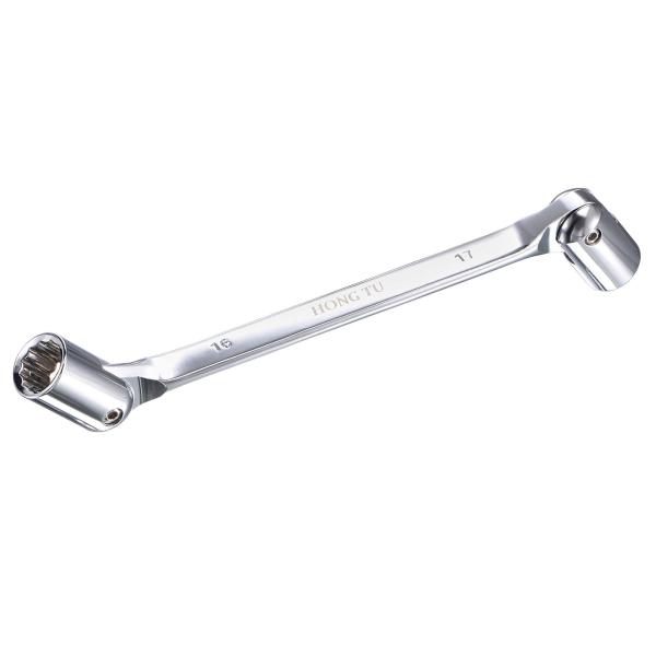 ・[Double End] - Two different sizes allow you to easily tighten or loosen more bolts and nuts simply by flipping the wre...
