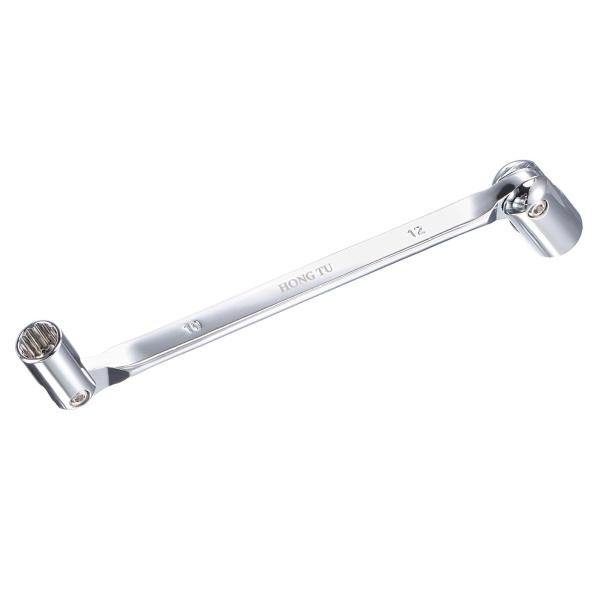 ・[Double End] - Two different sizes allow you to easily tighten or loosen more bolts and nuts simply by flipping the wre...