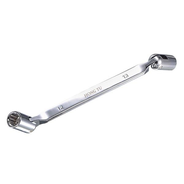 ・[Double End] - Two different sizes allow you to easily tighten or loosen more bolts and nuts simply by flipping the wre...